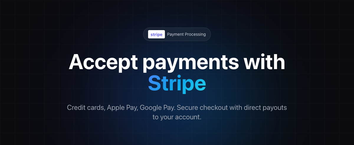 Stripe Payments & Ticketing - Event Schedule